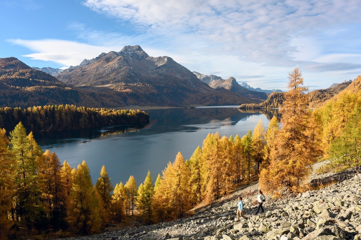 Fünf goldene Herbstwanderungen im Engadin | Engadin, Schweiz
